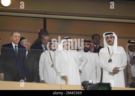 Doha, Qatar. 19/12/2022, Recep Tayyip Erdogan President of Turkey and ...