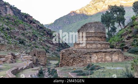 The main Stupa of the Tokar dara archaeology in the Najigram valley ...