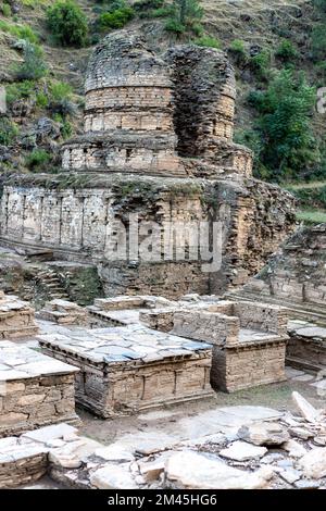 The Buddhist site of Tokar Dara in the Swat valley, Pakistan Stock ...