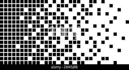 Pixel disintegration background. Halftone fragment. Dispersed dotted ...