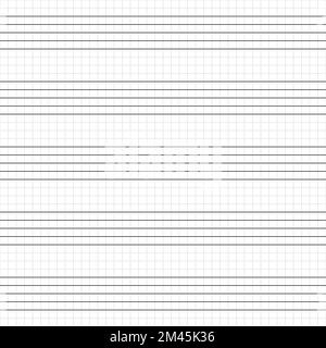 Music blank note stave seamless pattern. Blank classical music paper ...