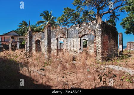 Old prison of Carabane island in Casamance river, Ziguinchor Region ...