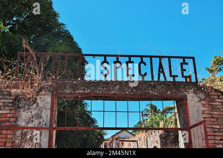 Old prison of Carabane island in Casamance river, Ziguinchor Region ...