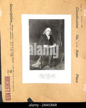 The portrait of Benjamin Franklin by Alonzo Chappel showcases the ...