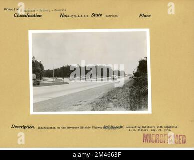 Intersection on the Governor Ritchie Highway connecting Baltimore with ...