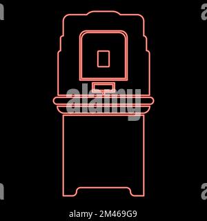 Neon electoral voting machine Electronic EVM Election equipment VVPAT ...