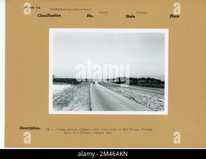 Four-lane Divided Highway. Original caption: Four-lane divided highway ...