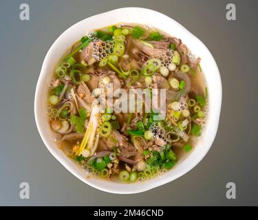 Vietnamese traditional pho bo soup with beef Stock Photo - Alamy