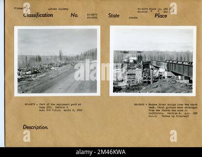 Muskwa River Bridge. Original caption: 43-2684 Muskwa River Bridge ...