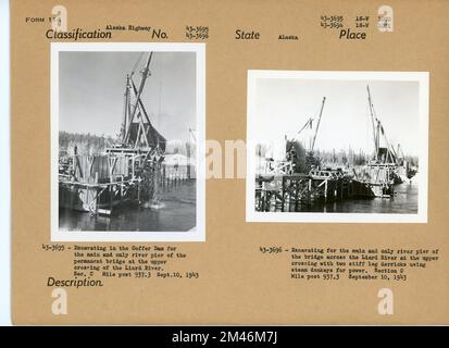 Upper Liard River Bridge. Original caption: Upper Liard River Bridge ...