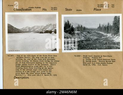 View of Silt Flats of the Slims River from Soldiers Summit. Original ...