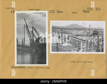 Teslin River Bridge. State: Alaska Stock Photo - Alamy