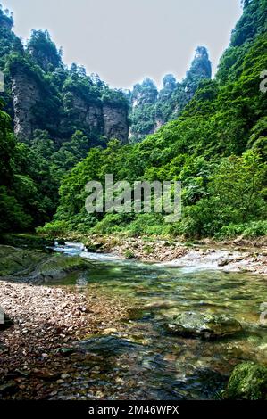 Wulingyuan Scenic Area, which is north of Zhangjiajie City. And has ...