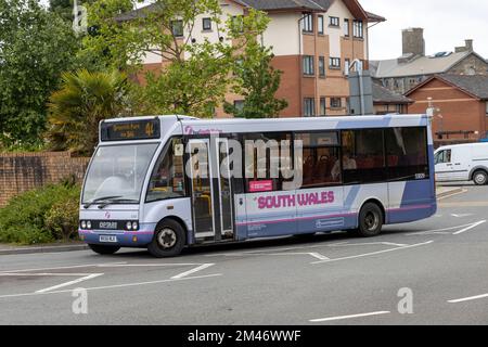 A 2007 OPTARE Solo Single Decker from the First Cymru Bus Company, Reg ...