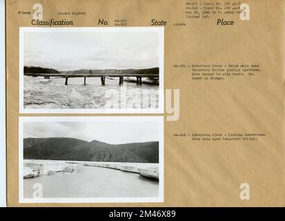 Robertson River. Original caption: The temporary crossing Trestle No. 2 ...