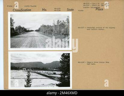 Johnson River Bridge; Completed section of the Highway. Original ...
