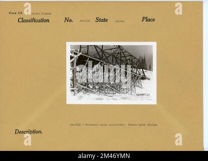 Tanana River Bridge. Original caption: One anchor arm erected. State ...
