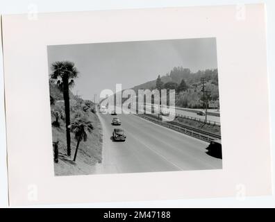 Cahuenga Pass Expressway. Original caption: Cahuenga Pass Expressway ...