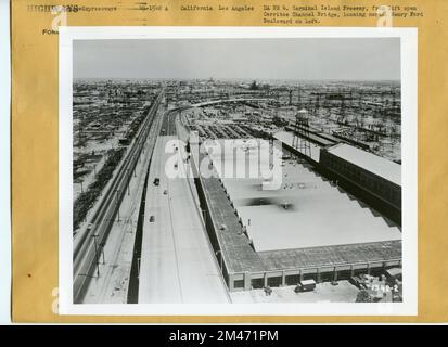 Terminal Island Freeway. Original caption: Terminal Island Freeway ...