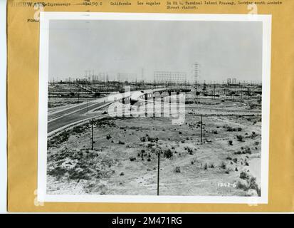 Terminal Island Freeway. Original caption: Terminal Island Freeway ...