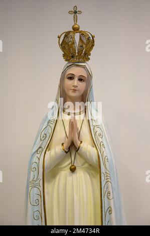 Our Lady of Fatima. Statue in the Saint John the Baptist Cathedral in ...