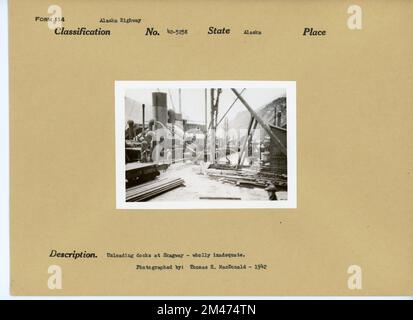 Building Alaska Highway. Original caption: 42-4813: Progress of Alaska ...