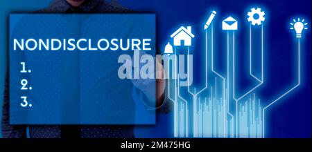 Word writing text Non Disclosure Agreement. Business concept for Legal ...