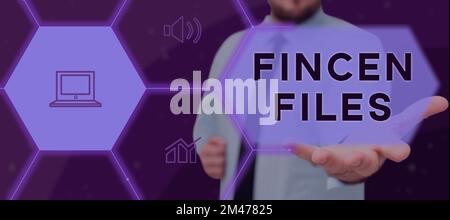 Inspiration showing sign Fincen Files. Word for Transactions in ...