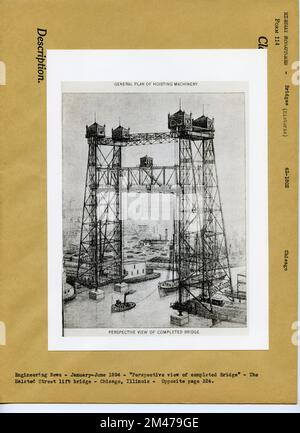 Halsted Street Lift Bridge, Chicago, circa 1907 Stock Photo - Alamy