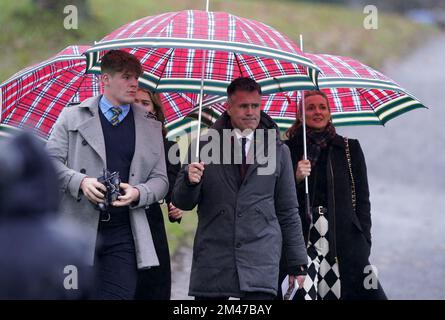 Kenny Logan and Gabby Logan (right) with family, son Reuben McKerrow ...