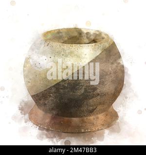 Digitally enhanced image of Hand made ceramic bowl Stock Photo - Alamy