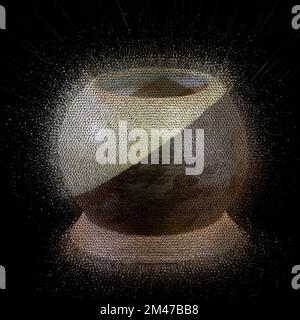 Digitally enhanced image of Hand made ceramic bowl Stock Photo - Alamy