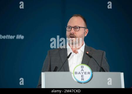 Andre van BROICH, Chairman of the Bayer Group Works Council, during his ...