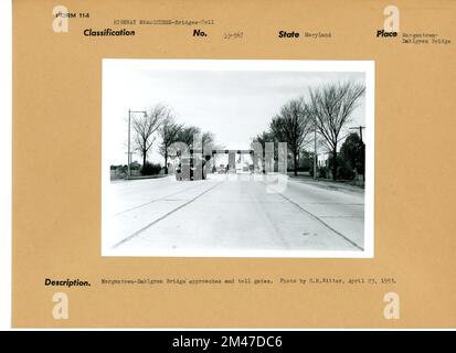 Morgantown-Dahlgren Bridge. Original caption: Morgantown-Dahlgren ...