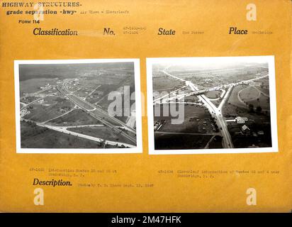 Woodbridge Cloverleaf. Original caption: Woodbridge Cloverleaf-Routes 4 ...