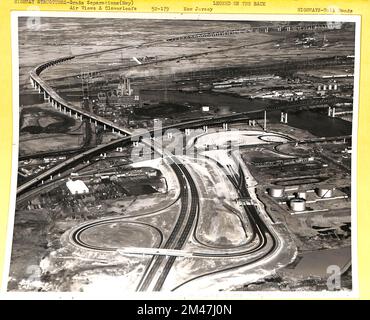 New Jersey Turnpike Interchange No. 15. Original caption: New Jersey ...