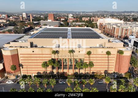 A general overall aerial view of the Galen Center on the campus of the ...