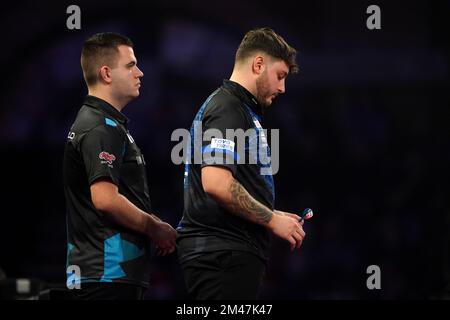 Wales' Lewy Williams in action against Netherlands' Niels Zonneveld ...
