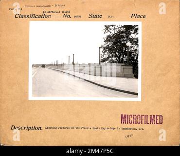 Lighting fixtures on the Francis Scott Key Bridge in Washington, DC ...