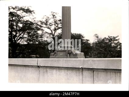 Lighting fixtures on the Francis Scott Key Bridge in Washington, DC ...