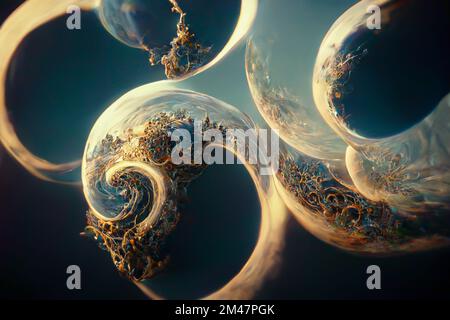 The multiverse theory visualized, Fractal geometric multiverse of ...