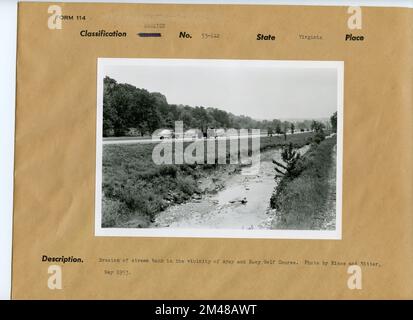 Erosion of Stream Bank near Army and Navy Golf Course. Original caption ...