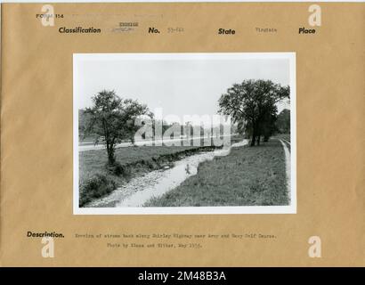 Erosion of Stream Bank near Army and Navy Golf Course. Original caption ...