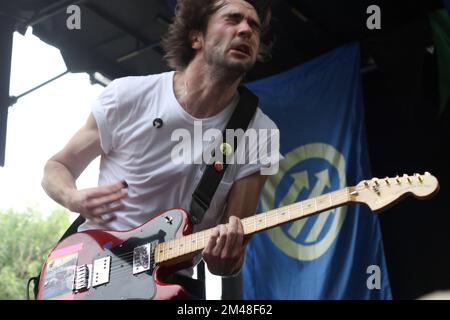 Pitchfork Music Festival - Japandroids in concert Stock Photo - Alamy