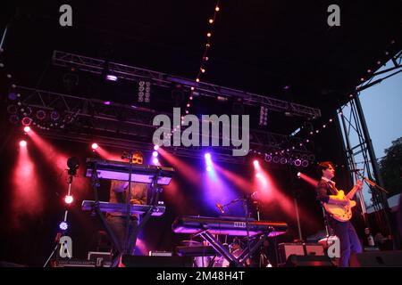 Pitchfork Music Festival - Vampire Weekend in concert Stock Photo - Alamy