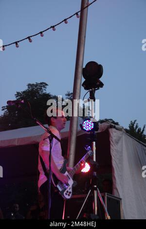 Pitchfork Music Festival - Vampire Weekend in concert Stock Photo - Alamy