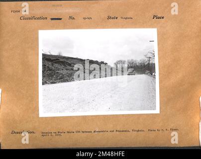 Erosion on State Route 644. Original caption: Erosion on State Route ...