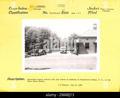 Bus Terminal on Connecticut Avenue at Chevy Chase Circle. Original ...