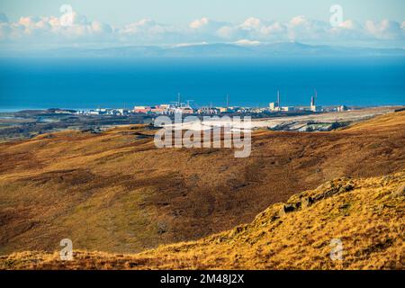 Seascale / Sellafield nuclear power plant on the edge of the Lake ...
