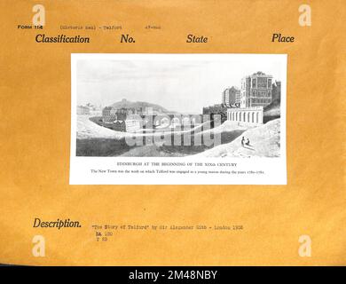 Edinburgh at the Beginning of the XIXth Century. Original caption: The ...